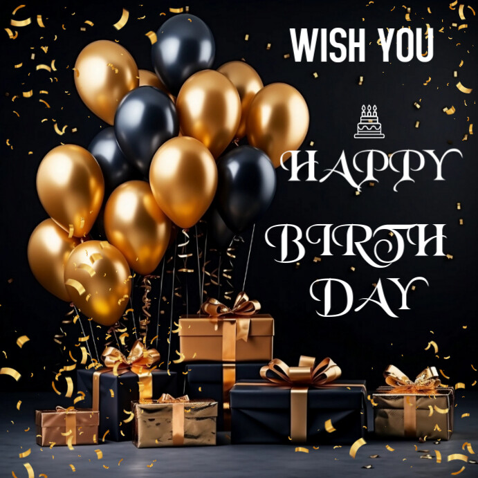 HAPPY BIRTH DAY Template | PosterMyWall