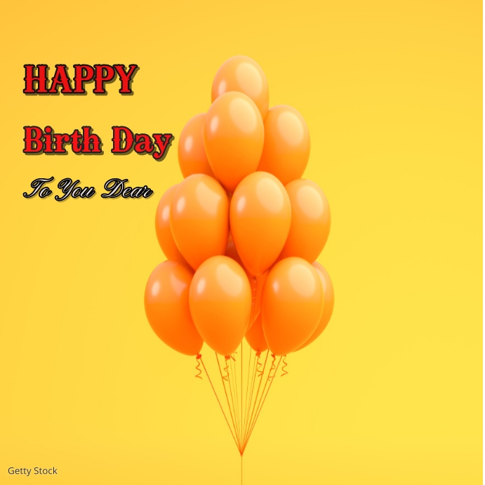 Copy of HAPPY BIRTH DAY | PosterMyWall