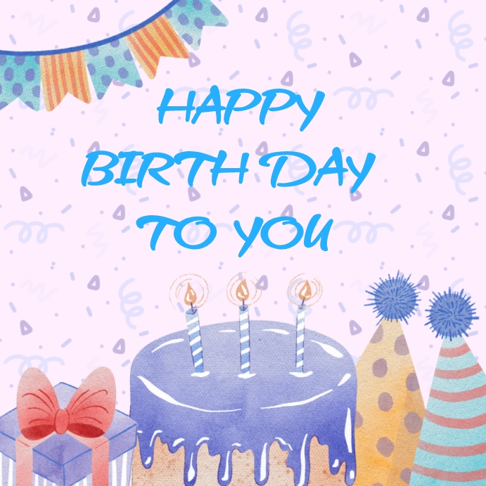 HAPPY BIRTH DAY Template | PosterMyWall