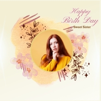 Happy birth day instagram post Template | PosterMyWall