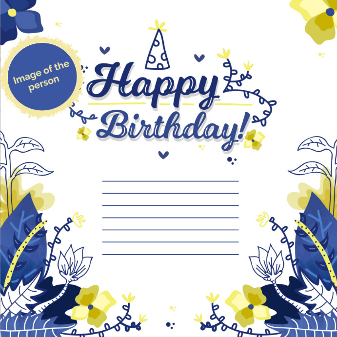 Happy birthay card Template | PosterMyWall