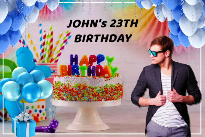 Happy Birthda Template | PosterMyWall