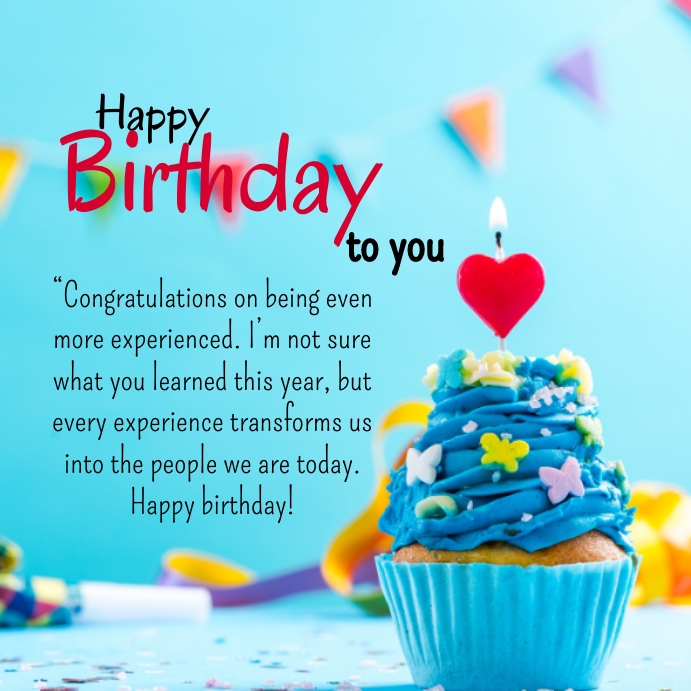 happy birthday, birthday card, birthday post Template | PosterMyWall