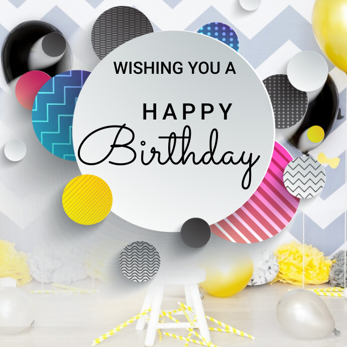 happy birthday, happy birthday cards Template | PosterMyWall