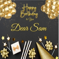 happy birthday, birthday card, birthday post Template | PosterMyWall