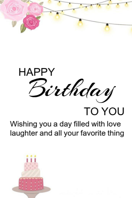 Happy birthday 🎉 Template | PosterMyWall