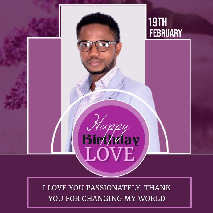 Happy Birthday (1) Template | PosterMyWall