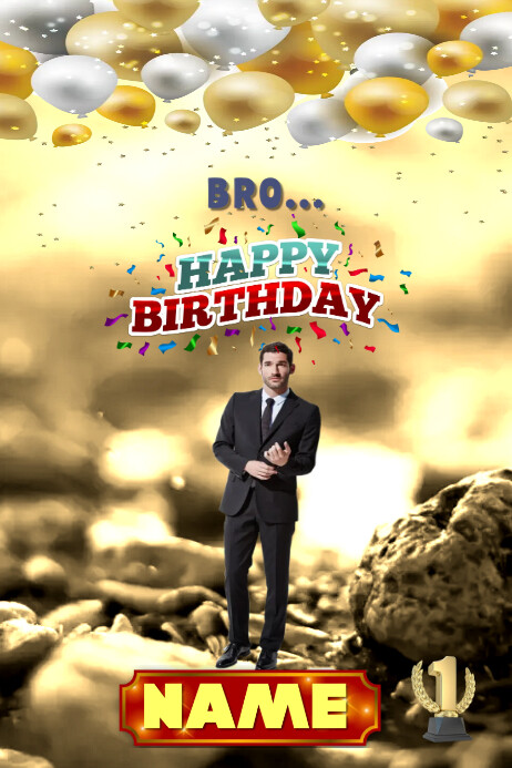 Happy birthday (1) Template | PosterMyWall