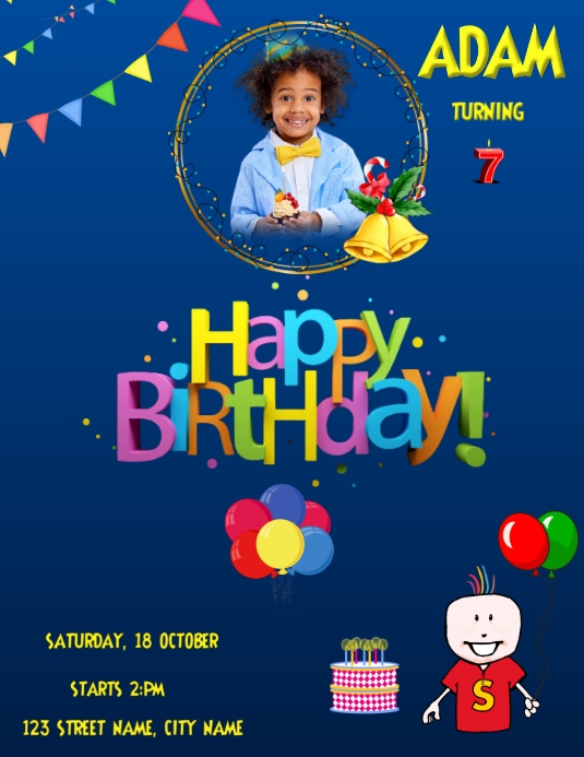 HAPPY BIRTHDAY (12) Template | PosterMyWall