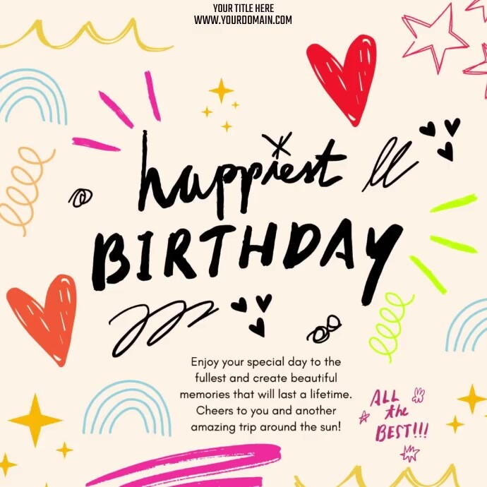 Happy Birthday (2) Template | PosterMyWall
