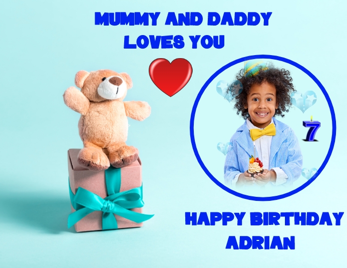 HAPPY BIRTHDAY (7) Template | PosterMyWall