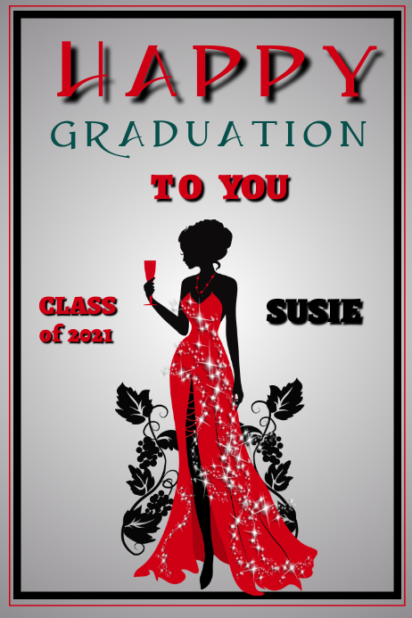 HAPPY Graduation Template | PosterMyWall