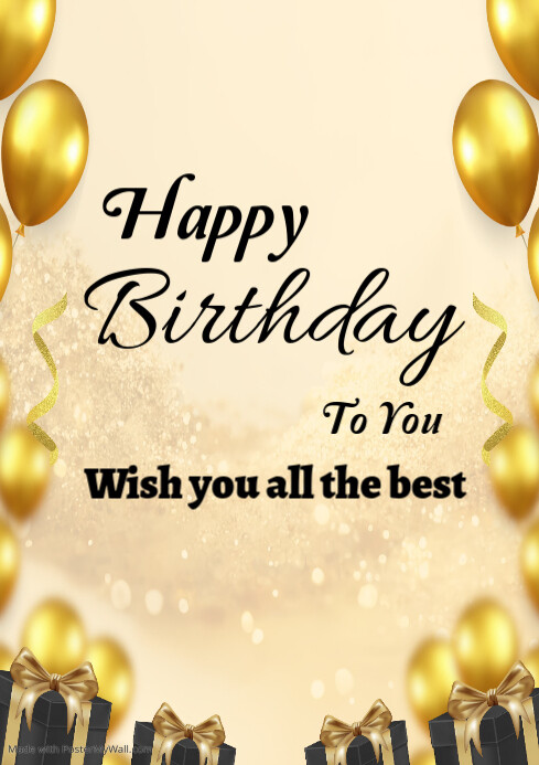 Happy birthday 2024 Template | PosterMyWall