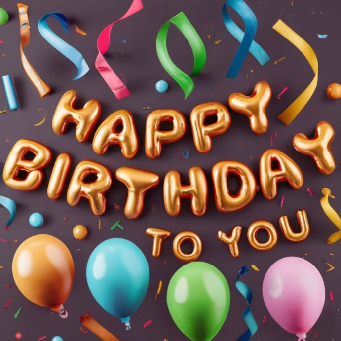 Plantilla de Happy birthday 3d design template | PosterMyWall