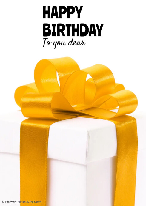 Happy birthday A4 poster Template | PosterMyWall