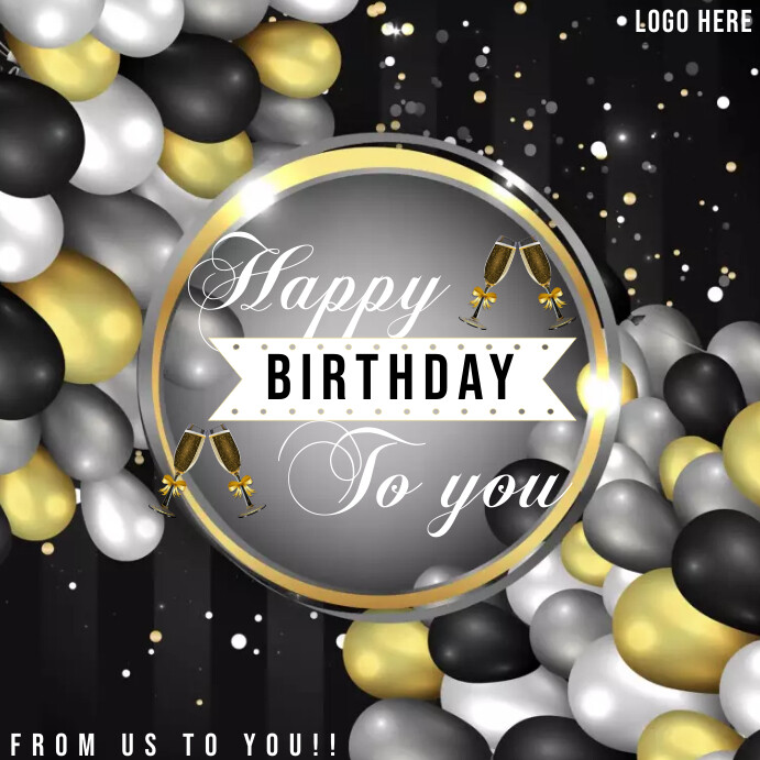 Plantilla de happy birthday ad poster | PosterMyWall