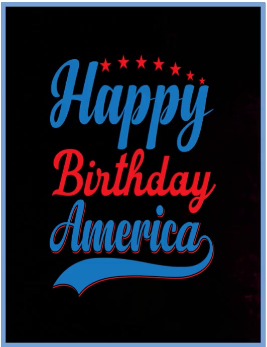 happy birthday America Template | PosterMyWall