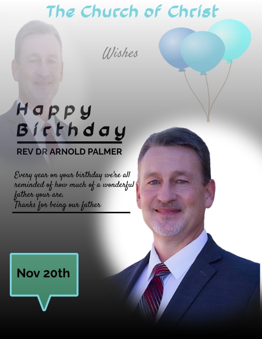 Happy birthday and church flyers Template | PosterMyWall