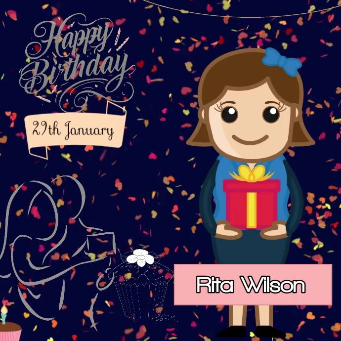 Happy Birthday Animation Template | PosterMyWall