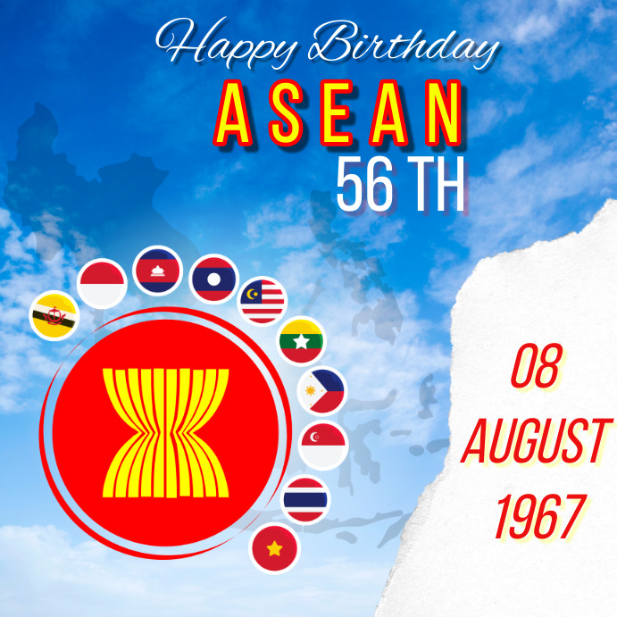 Happy Birthday Asean Template | PosterMyWall
