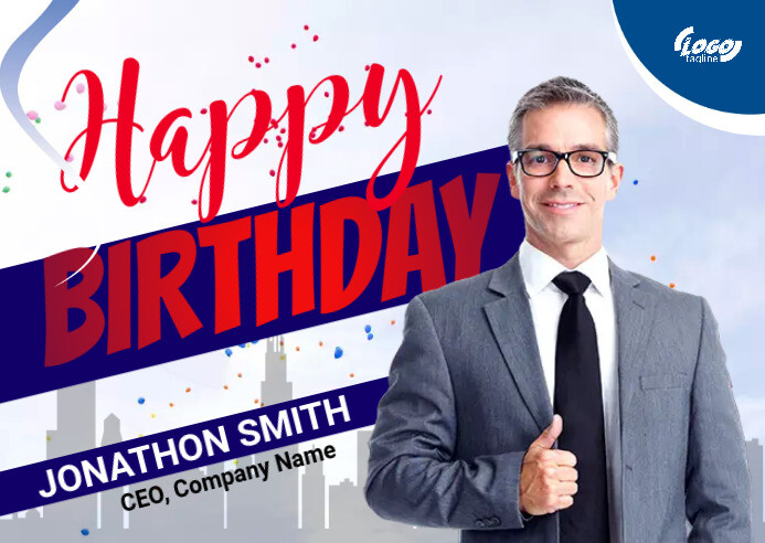 Copy of Happy Birthday Banner Template | PosterMyWall