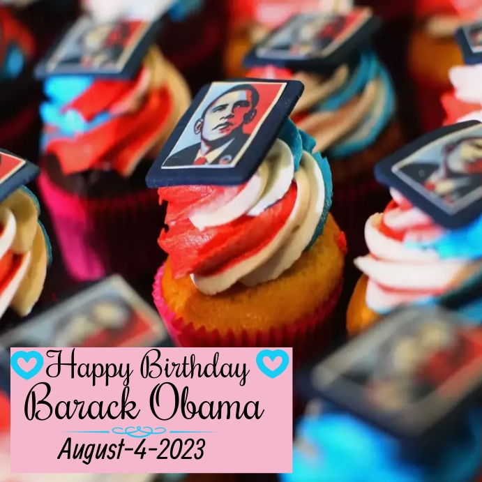 Happy birthday barack obama instangarm post Template | PosterMyWall