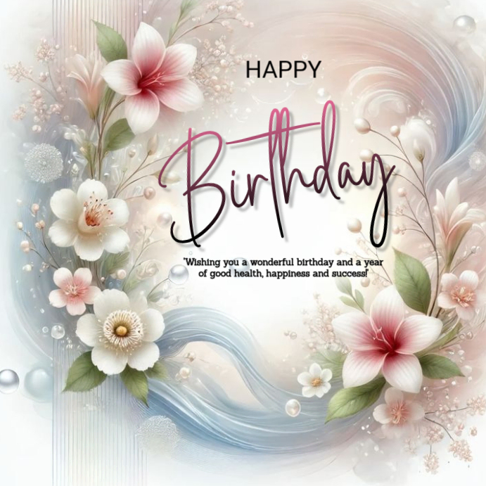 happy-birthday-blessing-event-wishing-card Template | PosterMyWall
