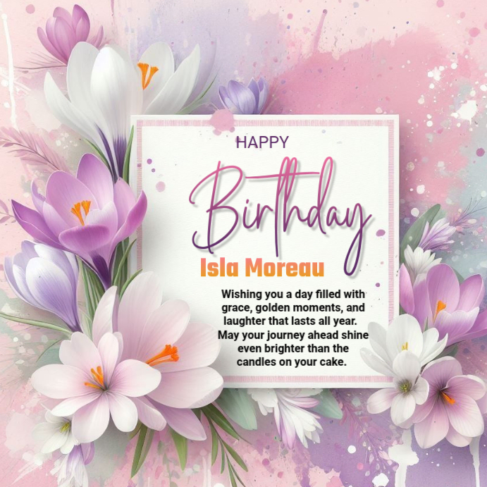 happy-birthday-blessings-card Template | PosterMyWall