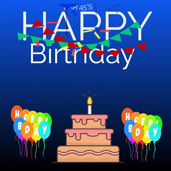 Happy birthday card เทมเพลต | PosterMyWall