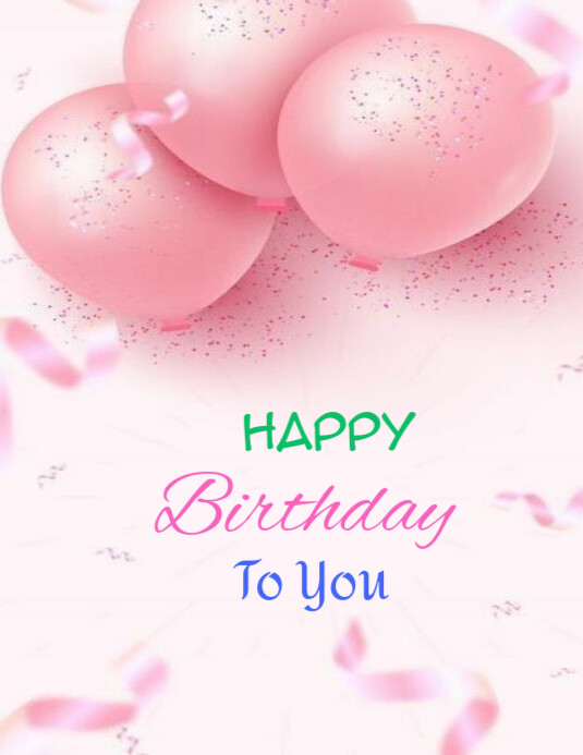 Plantilla de Happy Birthday Card | PosterMyWall
