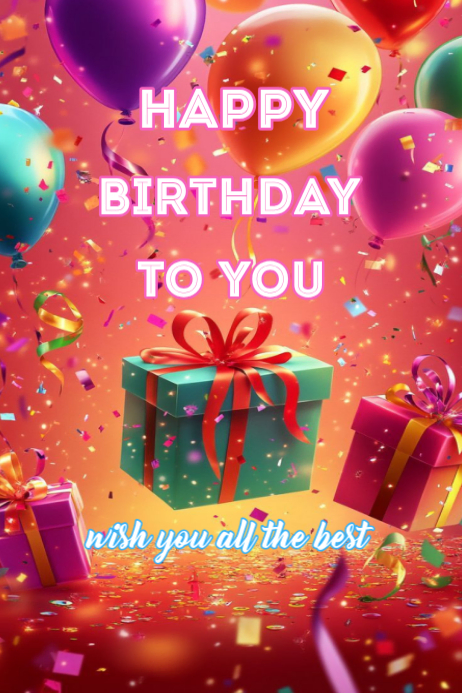 Happy Birthday card Template | PosterMyWall