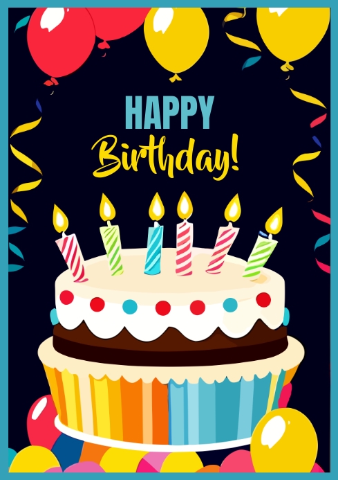 Happy Birthday Card Template | PosterMyWall