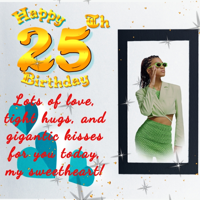 happy birthday card for my girlfriend Template | PosterMyWall