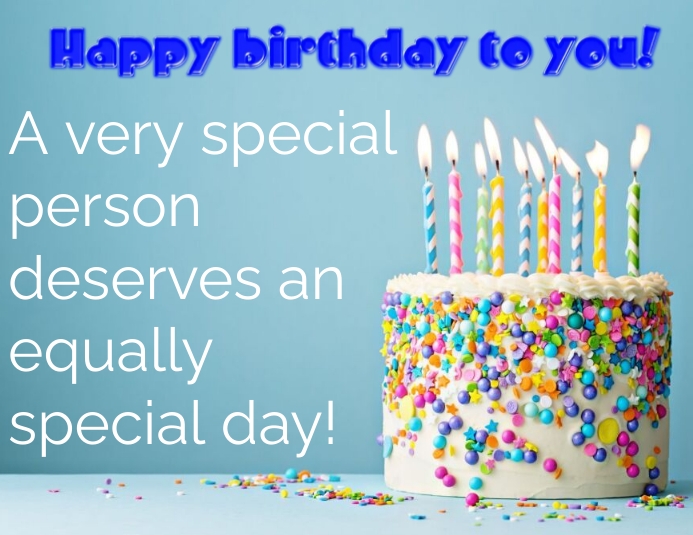 Happy birthday card invitation, flyer Template | PosterMyWall