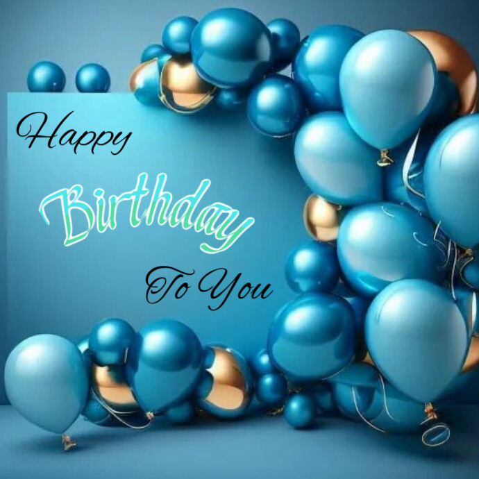 Happy Birthday Card Logo Template | PosterMyWall