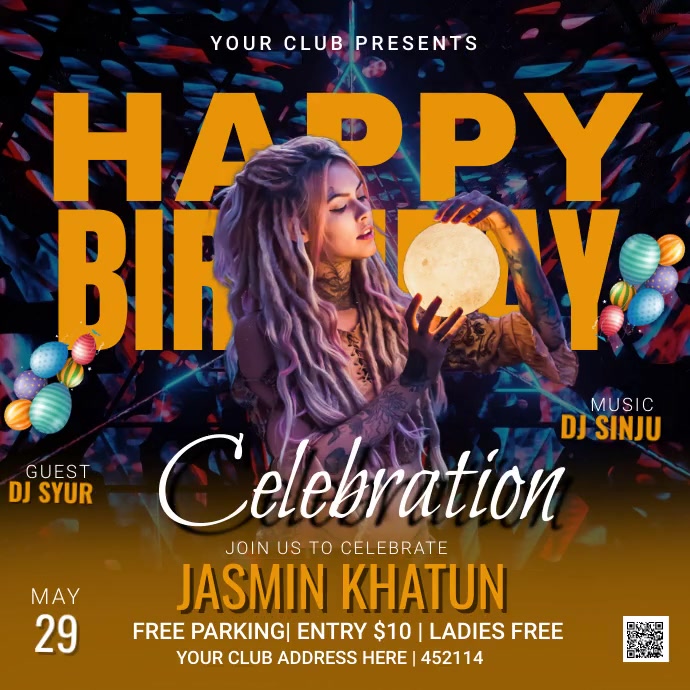 happy birthday celebration poster Template | PosterMyWall