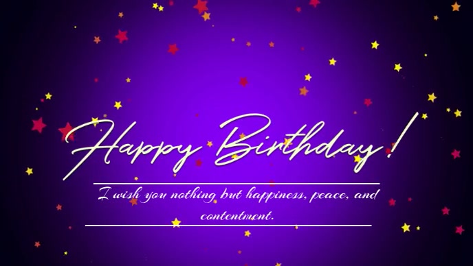 Happy Birthday Clip Template | PosterMyWall