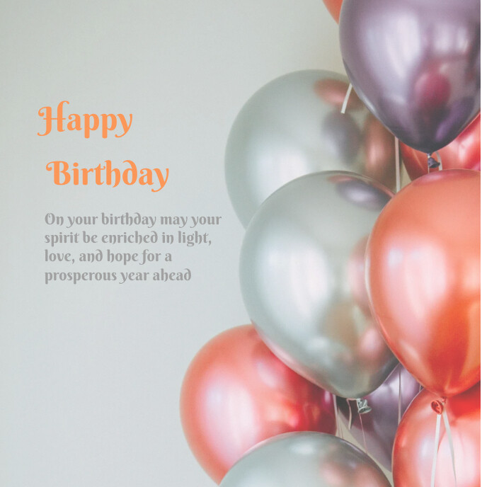 Copy of Happy Birthday code | PosterMyWall