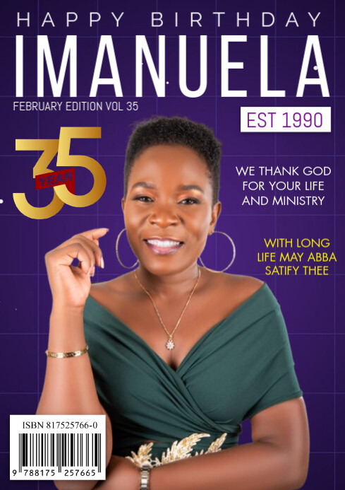 happy birthday cover page Template | PosterMyWall