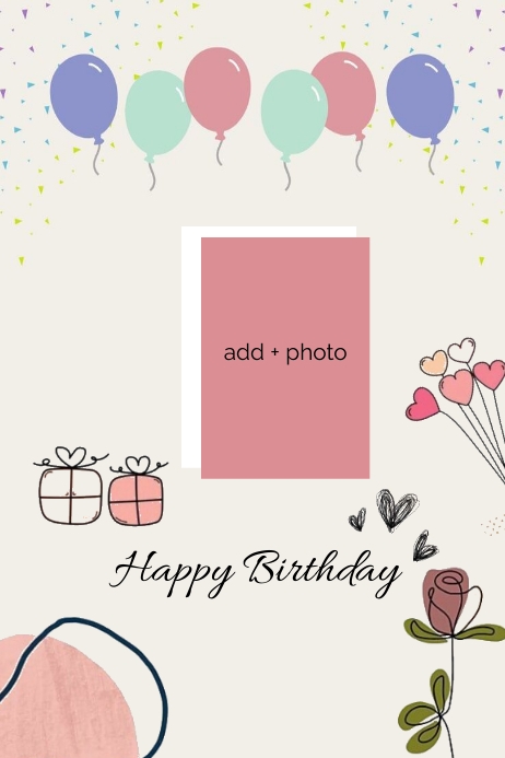 Happy birthday cute post Template | PosterMyWall