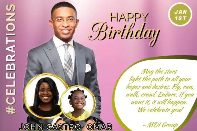 Copy of Happy Birthday Design (1) | PosterMyWall