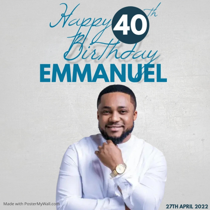 HAPPY BIRTHDAY DESIGN TEMPLATE (12) | PosterMyWall