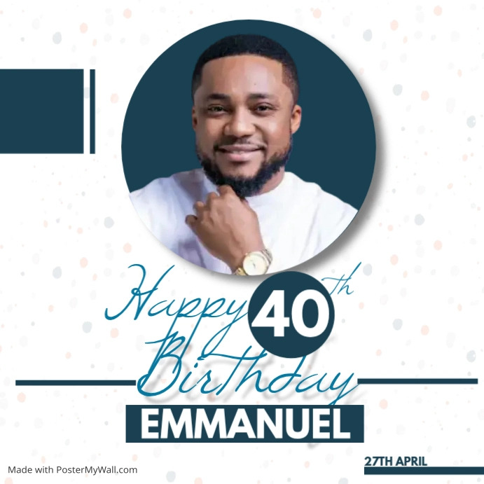 HAPPY BIRTHDAY DESIGN TEMPLATE (16) | PosterMyWall