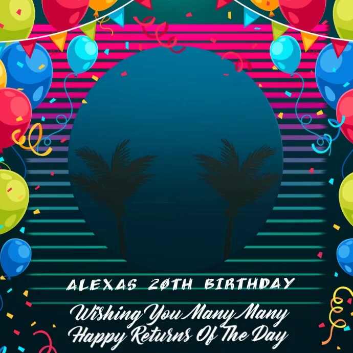 Happy Birthday Template | PosterMyWall