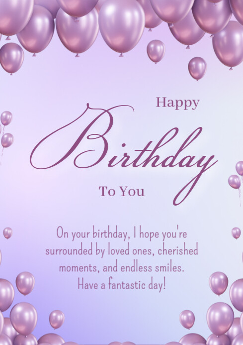Happy birthday Template | PosterMyWall