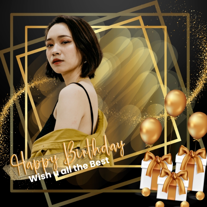 HAPPY BIRTHDAY Templat | PosterMyWall