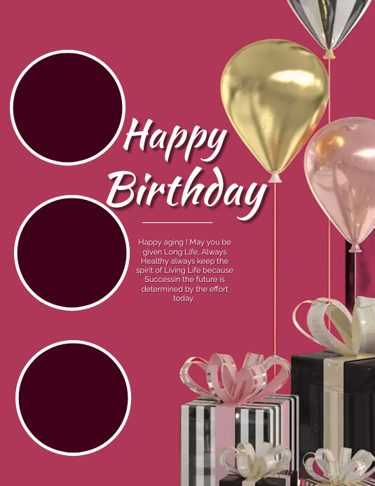 Happy Birthday Templat | PosterMyWall