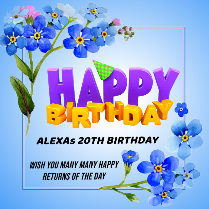 Happy Birthday Template | PosterMyWall