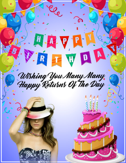 Plantilla de Happy Birthday | PosterMyWall