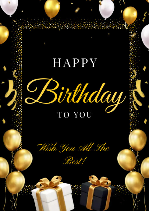 Happy Birthday Template | PosterMyWall